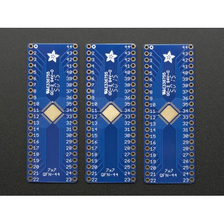 SMT Breakout PCB for 44-QFN or 44-TQFP - 3 Pack!