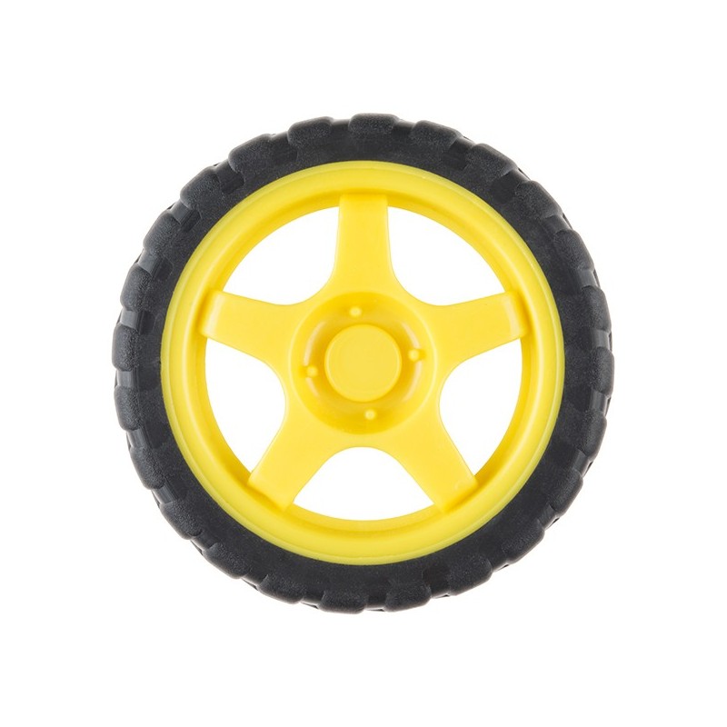 Wheel - 65mm (Rubber Tire, Pair)