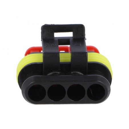 Conector 4 pinos fêmea à prova de água IP67 - 24VDC