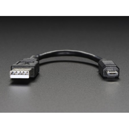 USB cable - 6" A/MicroB