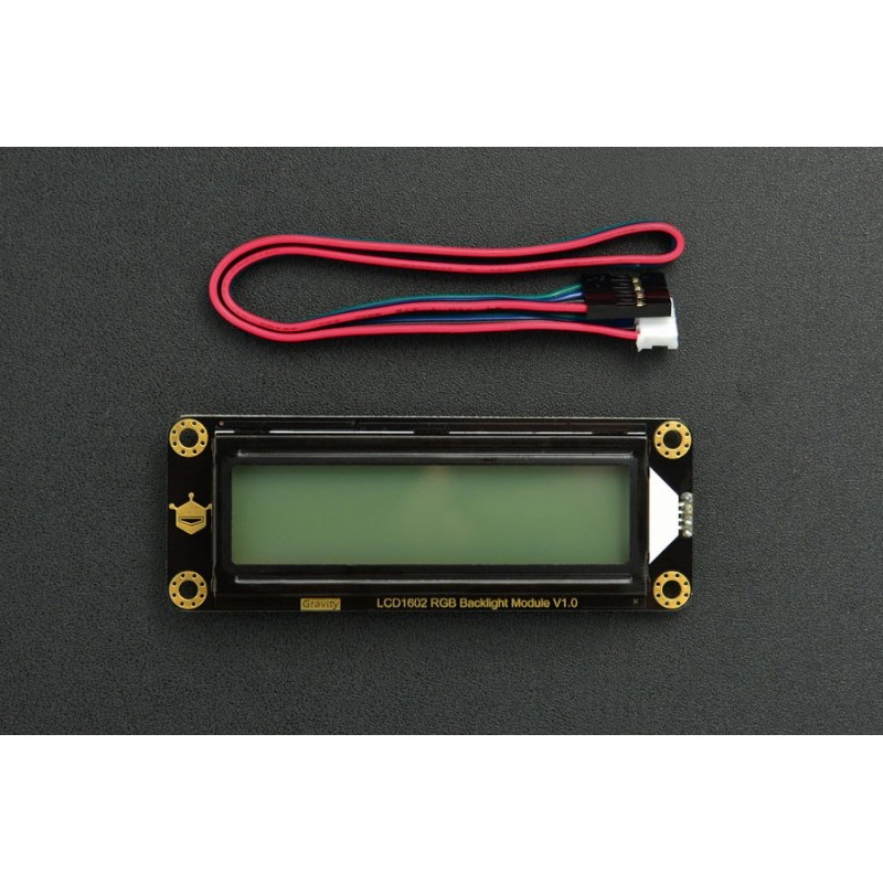 LCD Arduino 16x2 I2C com Backlight RGB - Gravity