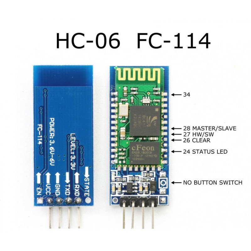 HC-06 Bluetooth serial pass-through module wireless serial communication