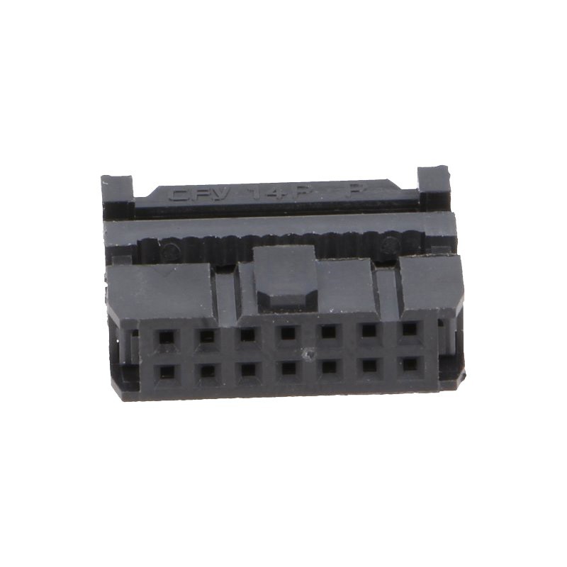 Plug IDC female 14 pins 2x7 2.54pitch IDC for ribbon cable 1.27mm