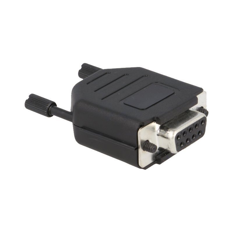 Plug DB9 female with case and accessories for cable mounting