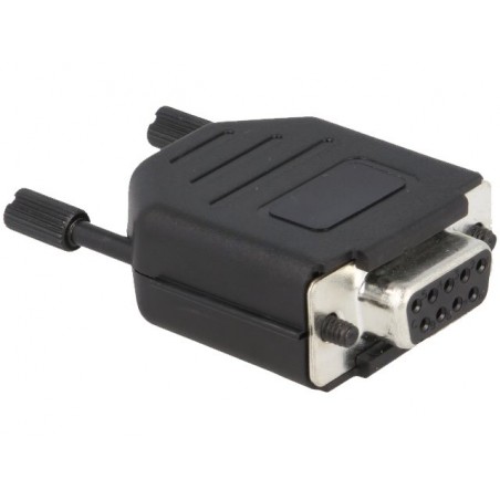 Plug DB9 female with case and accessories for cable mounting