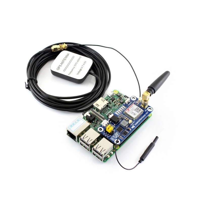 GSM/GPRS/GNSS/Bluetooth HAT para Raspberry Pi